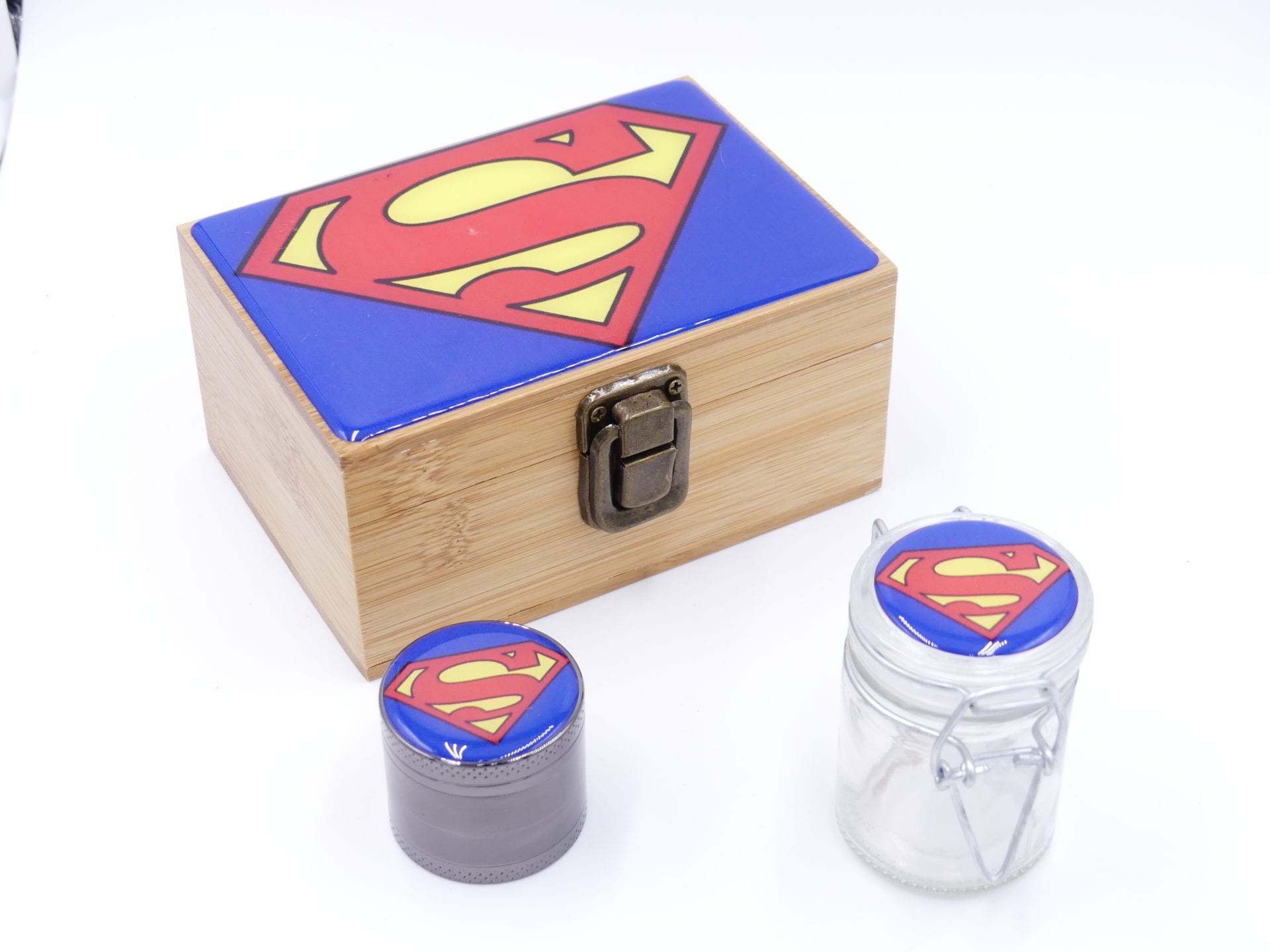 Superman Wooden Stash Box ⋆ Daydreams Smoke Shop